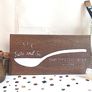 Taste and See That the Lord is Good Psalm 34:8 Hand-painted - Etsy