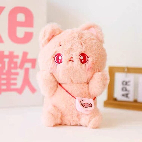 Pink Plush/ Cat Plush/kitty Plush/animal Stuffed Toy/customs | Etsy
