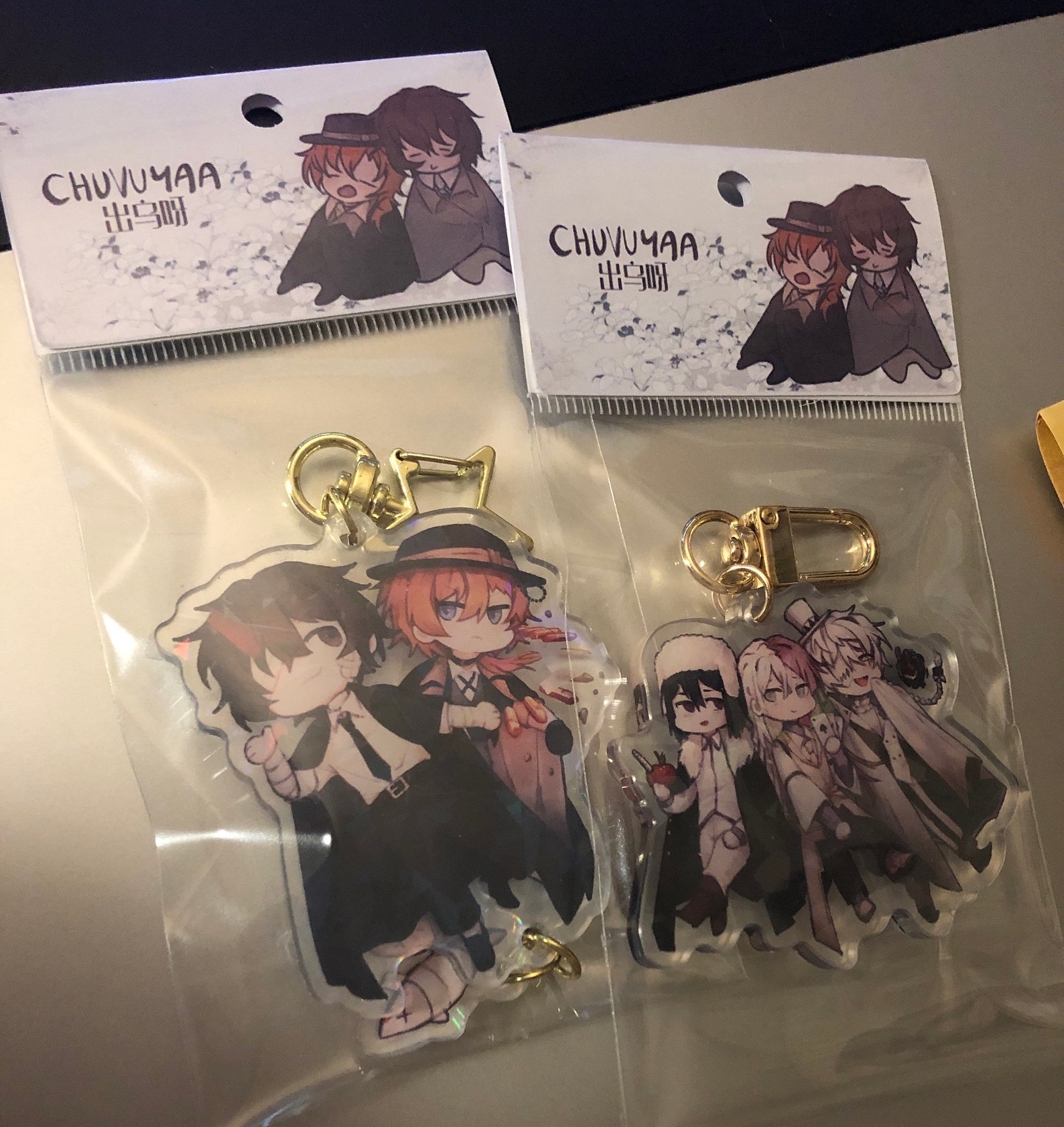 BSD Bungou Stray Dogs Glitter Keychains Acrylic: Osamu Dazai - Etsy