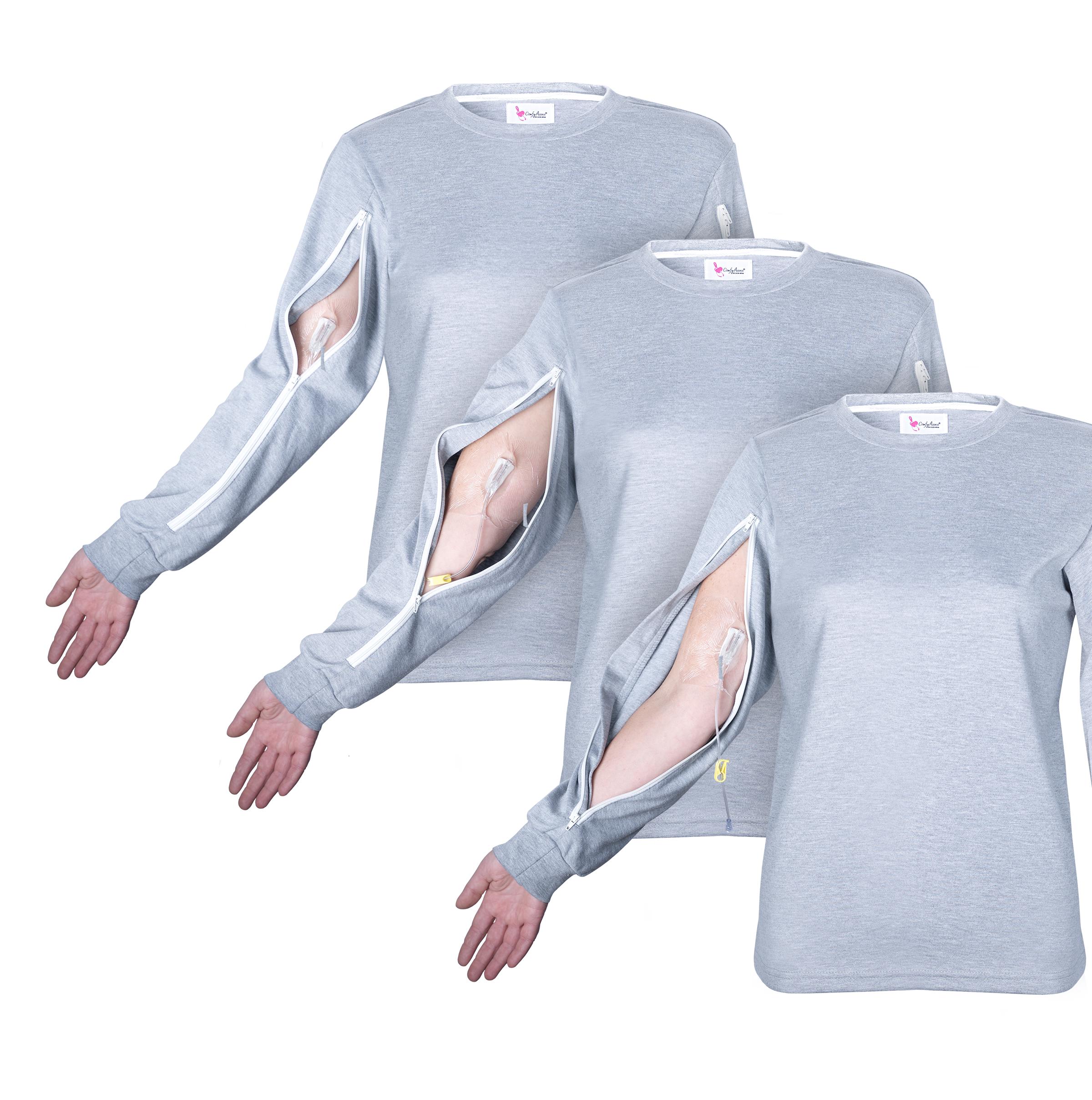 Women's Arm Port Access Infusion Shirt - Comfyaccess® INFUSIONWEAR ...