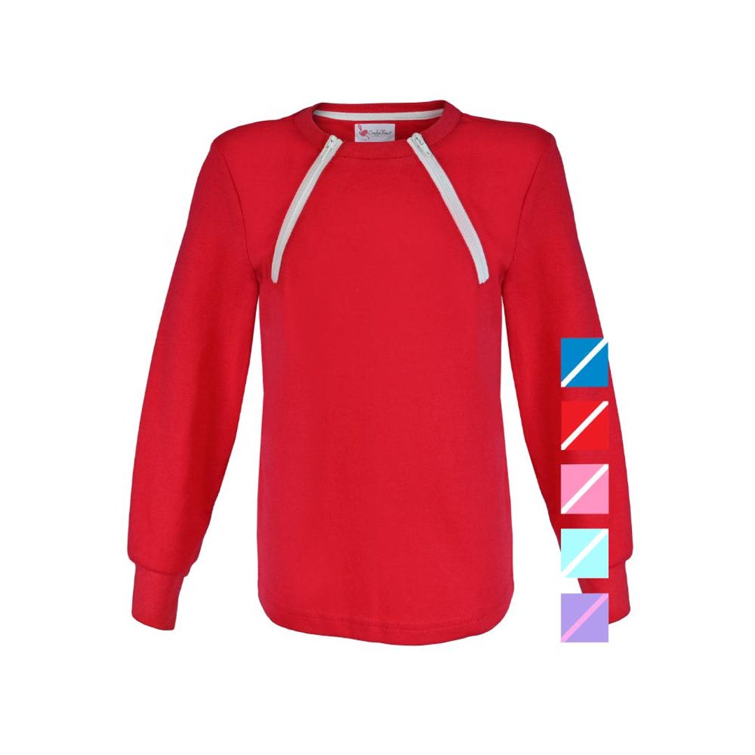 Youth Chest Port Access Comfychemo® Infusion Shirts in Solid Colors ...