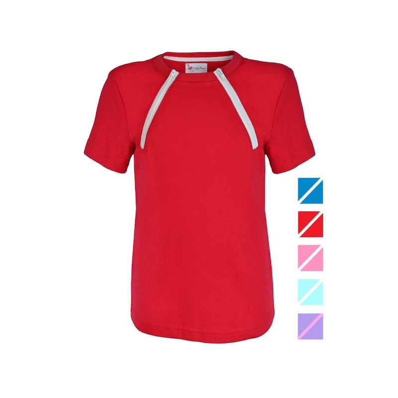 Boys Chemo Access Shirts - Etsy