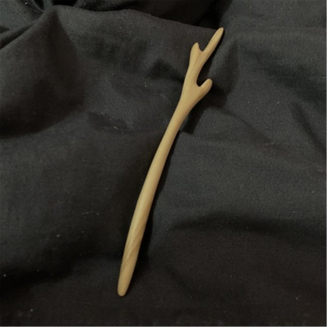 Handmade Peach Wood Hairpin Simple Wooden Hairpin Headgear - Etsy