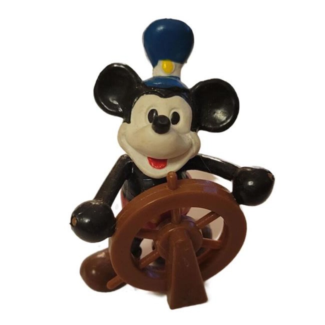 Mickey Mouse "steamboat Willie" - 2.5 Inch Vintage Vinyl Figure - Etsy