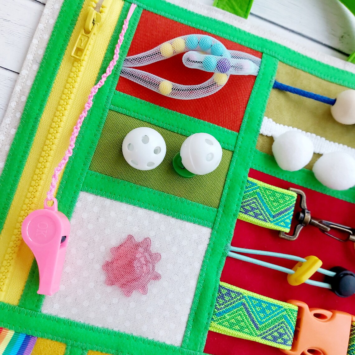 Sensory Busy Board Autism, Fidget Blanket Mat Dementia, Lap Blanket ...