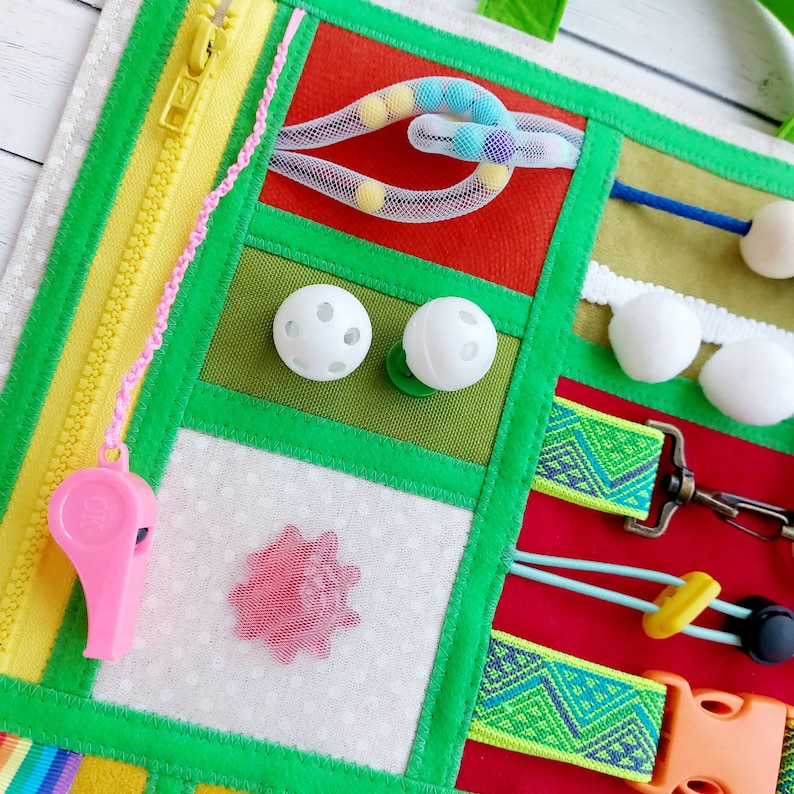 Sensory Busy Board Autism, Fidget Blanket Mat Dementia, Lap Blanket ...