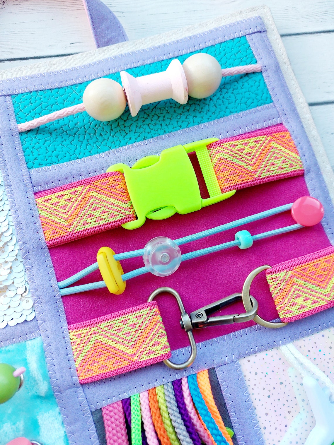 Activities for Restless Hand Baby Mat Sensory Busy Board - Etsy