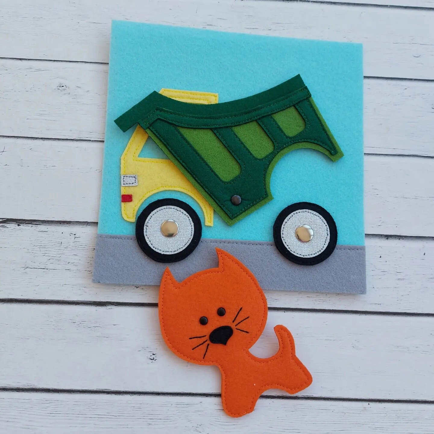 Felt Book, Montessori Educational Mini Book, First Tactile Book for ...