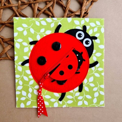 Quiet Book Pattern PDF, Ladybug and Her Baby Page Pattern PDF ...