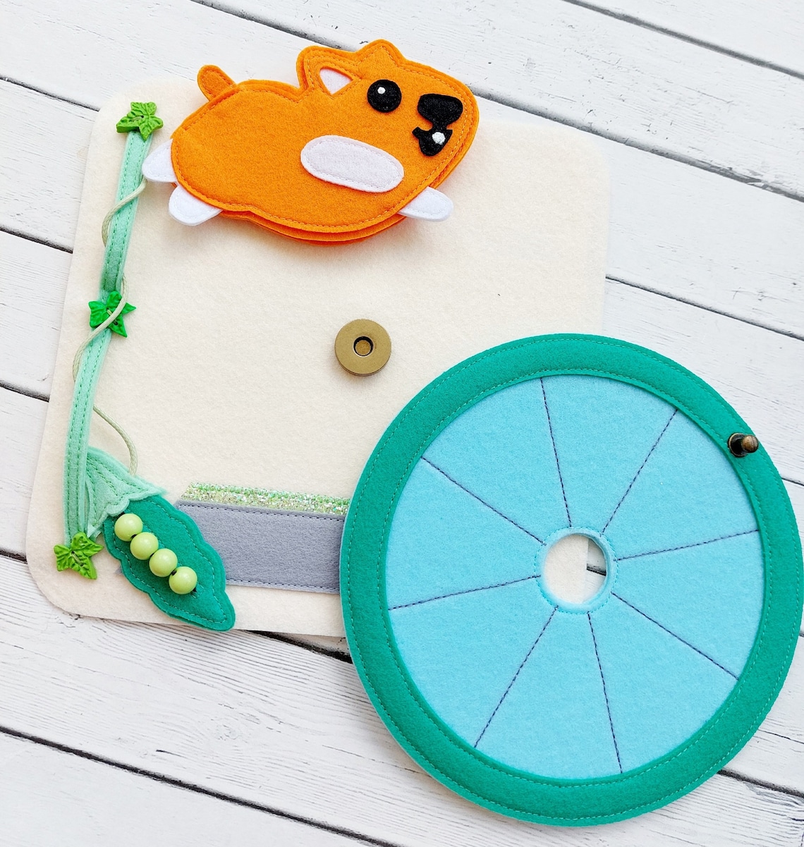 Fun and Educational Felt Book for Kids With Pets Finger Toys - Etsy