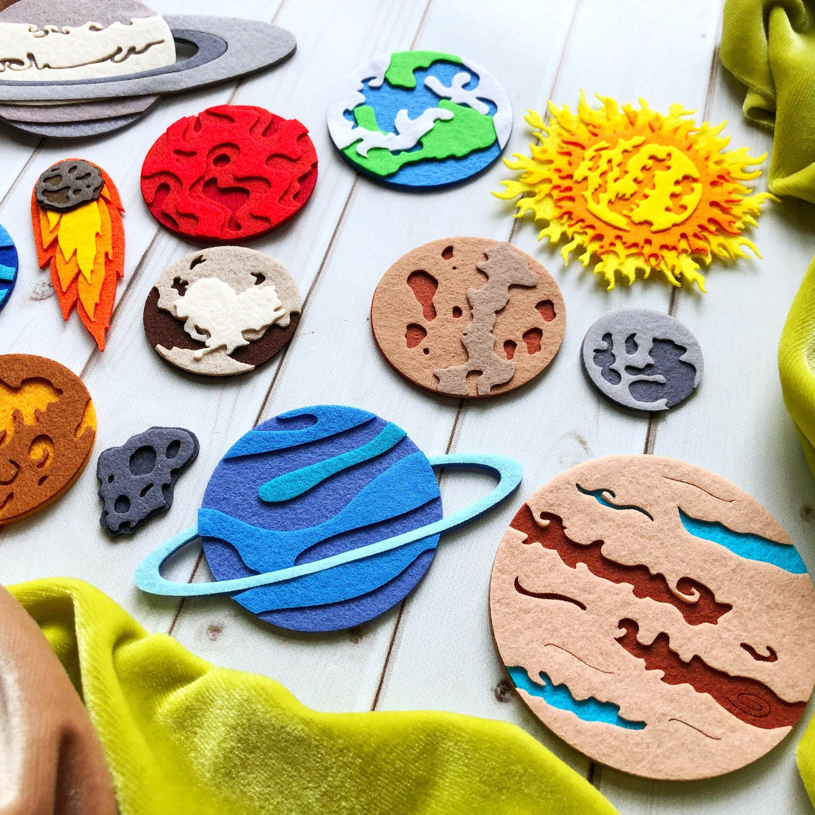 Planets of the Solar System Laser Cut Detailsmontessori TOY - Etsy