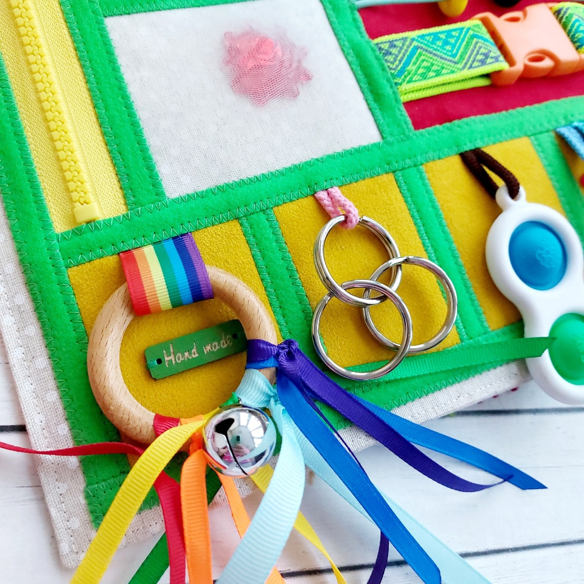 Sensory Busy Board Autism, Fidget Blanket Mat Dementia, Lap Blanket ...