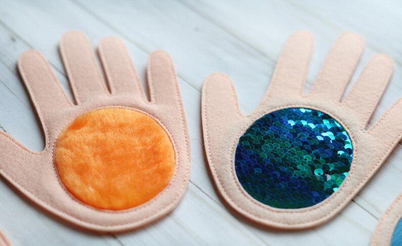 Set Tactile Touch Cards, Felt Toys for Small Children and People With ...