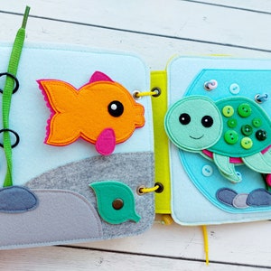 Fun and Educational Felt Book for Kids With Pets, Finger Toys, and ...