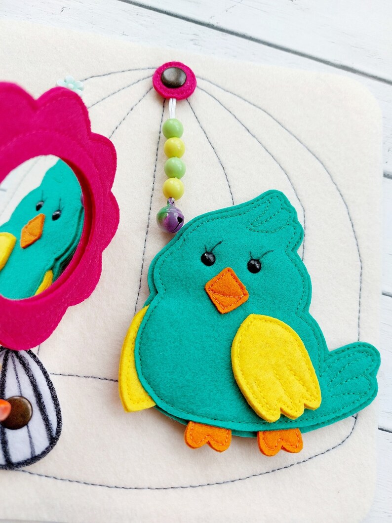 Fun and Educational Felt Book for Kids With Pets, Finger Toys, and ...