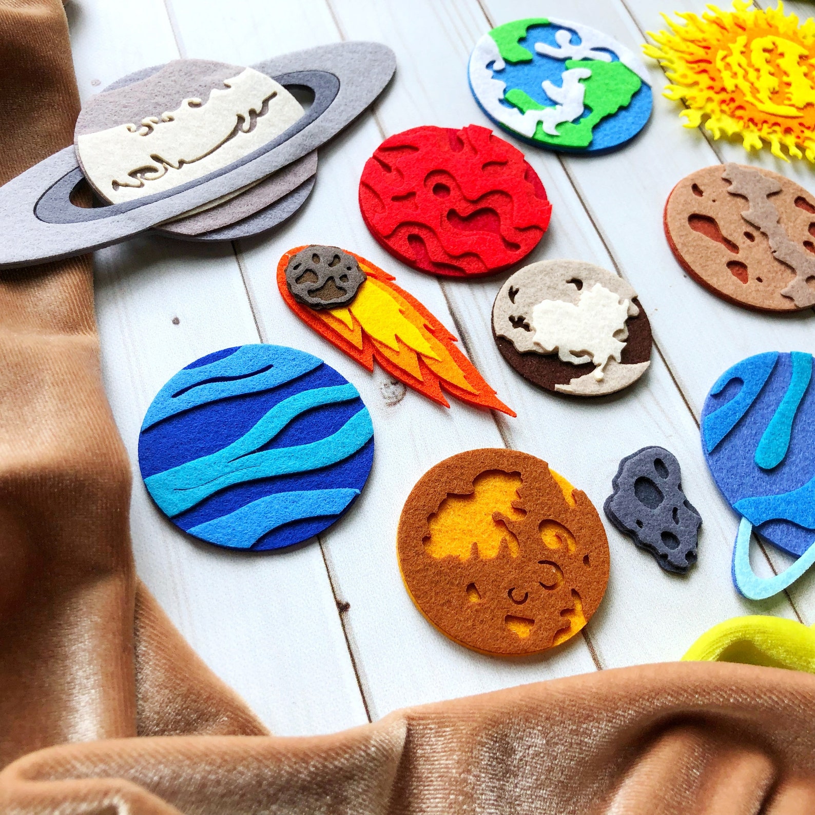 Planets of the Solar System Laser Cut Detailsmontessori TOY - Etsy
