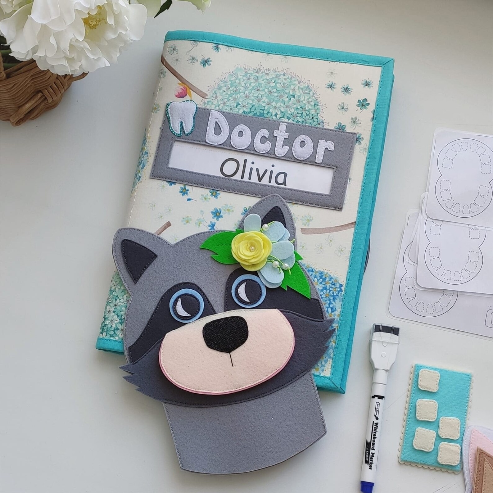 Animal Dentist, Learn to Brush Your Teeth, Tooth Book, Felt Medical ...