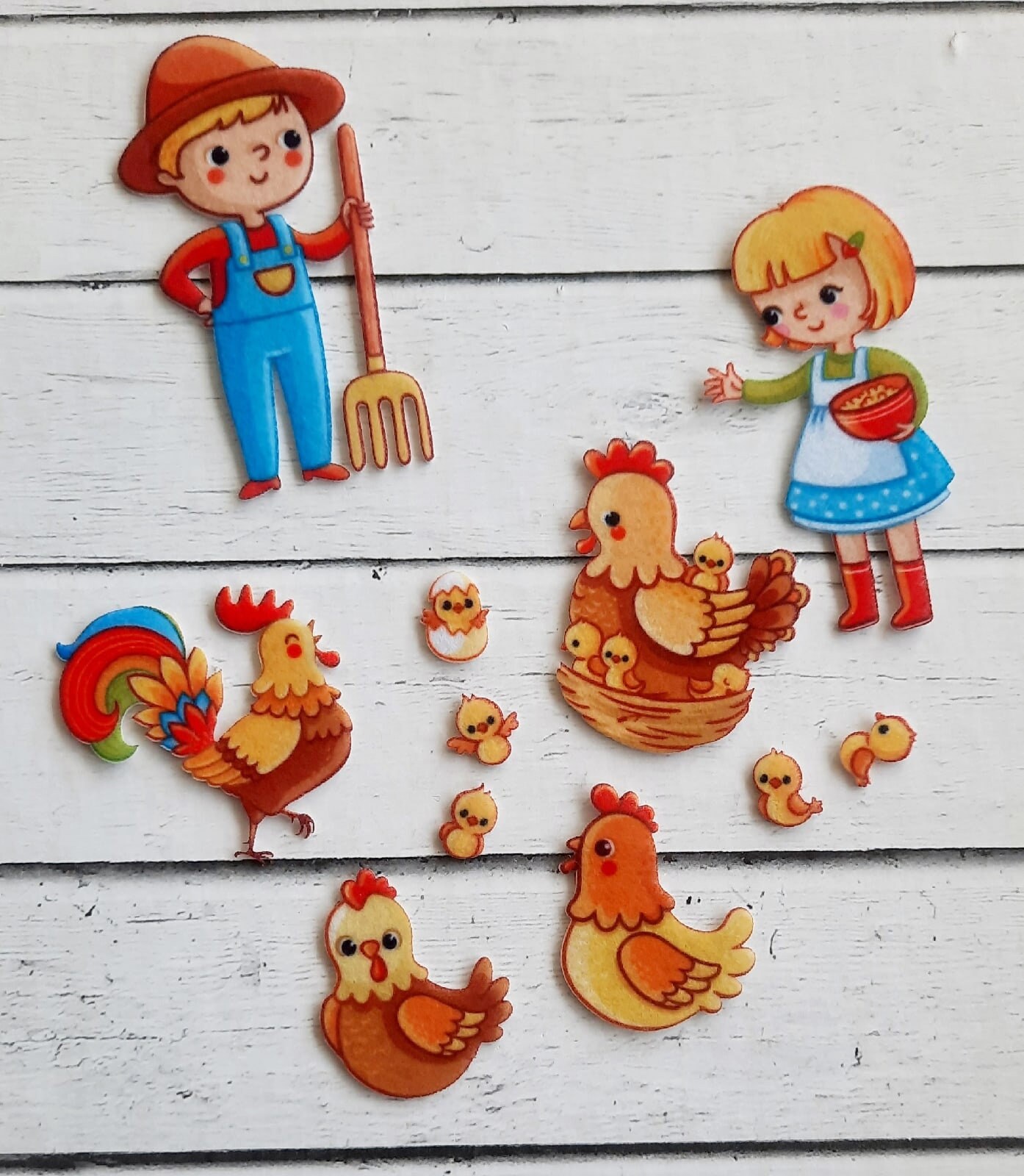 Educational Tablet, Farm Animals Set, Felt Story, Tactile Book, Sensory ...