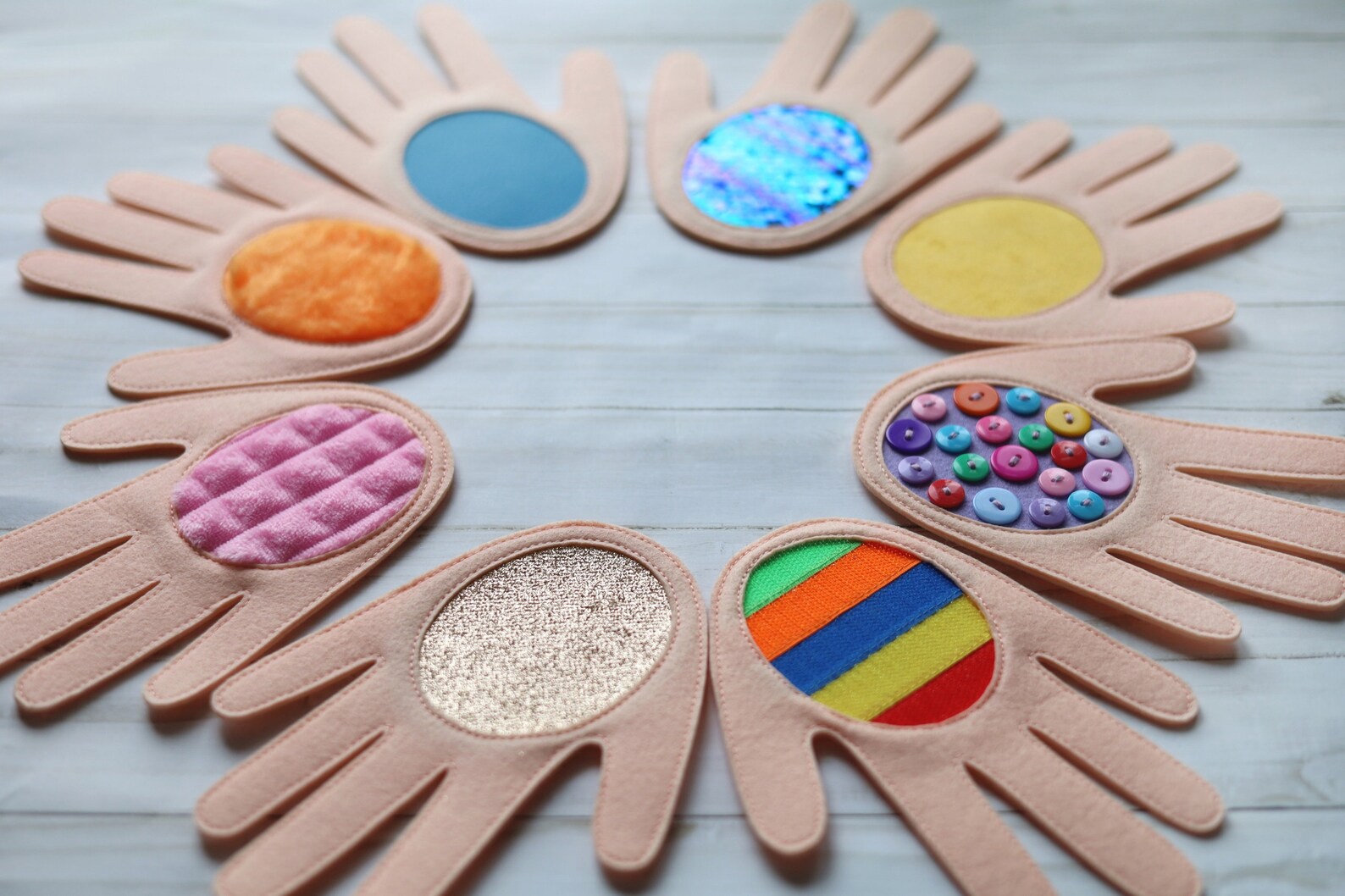 Set Tactile Touch Cards, Felt Toys for Small Children and People With ...