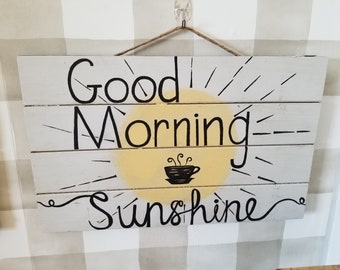 Good Morning Sunshine Sign - Etsy