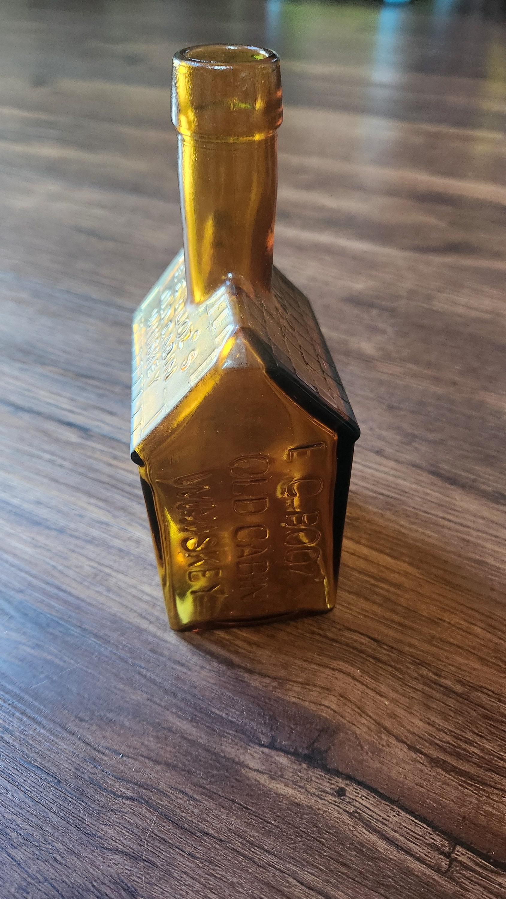 Vintage Amber Glass Booz's Old Cabin Whiskey Bottle Philadelphia PA - Etsy