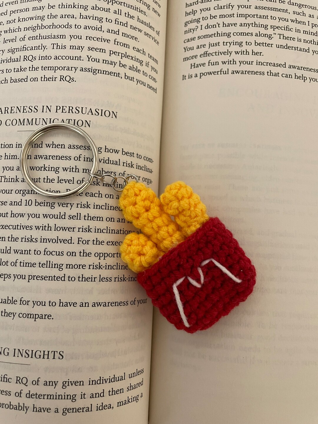 Handmade Crochet French Fries Keychain - Etsy