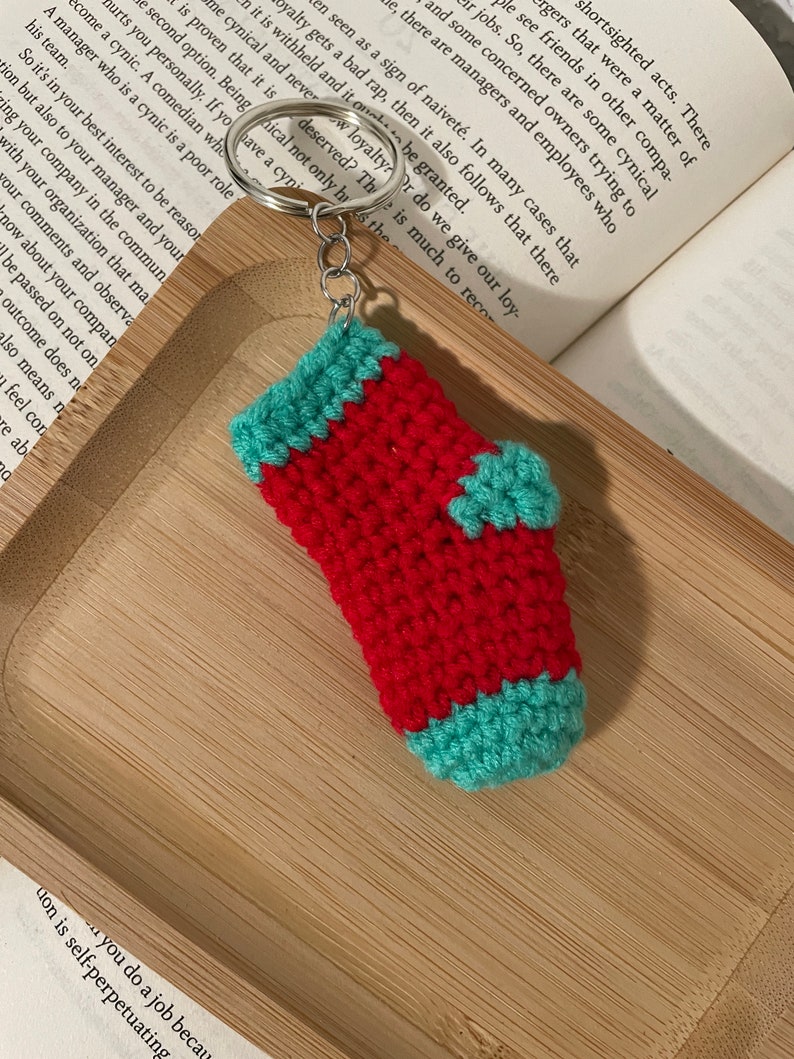 Handmade Crochet Christmas Theme Keychain/christmas Gift for Everyone ...