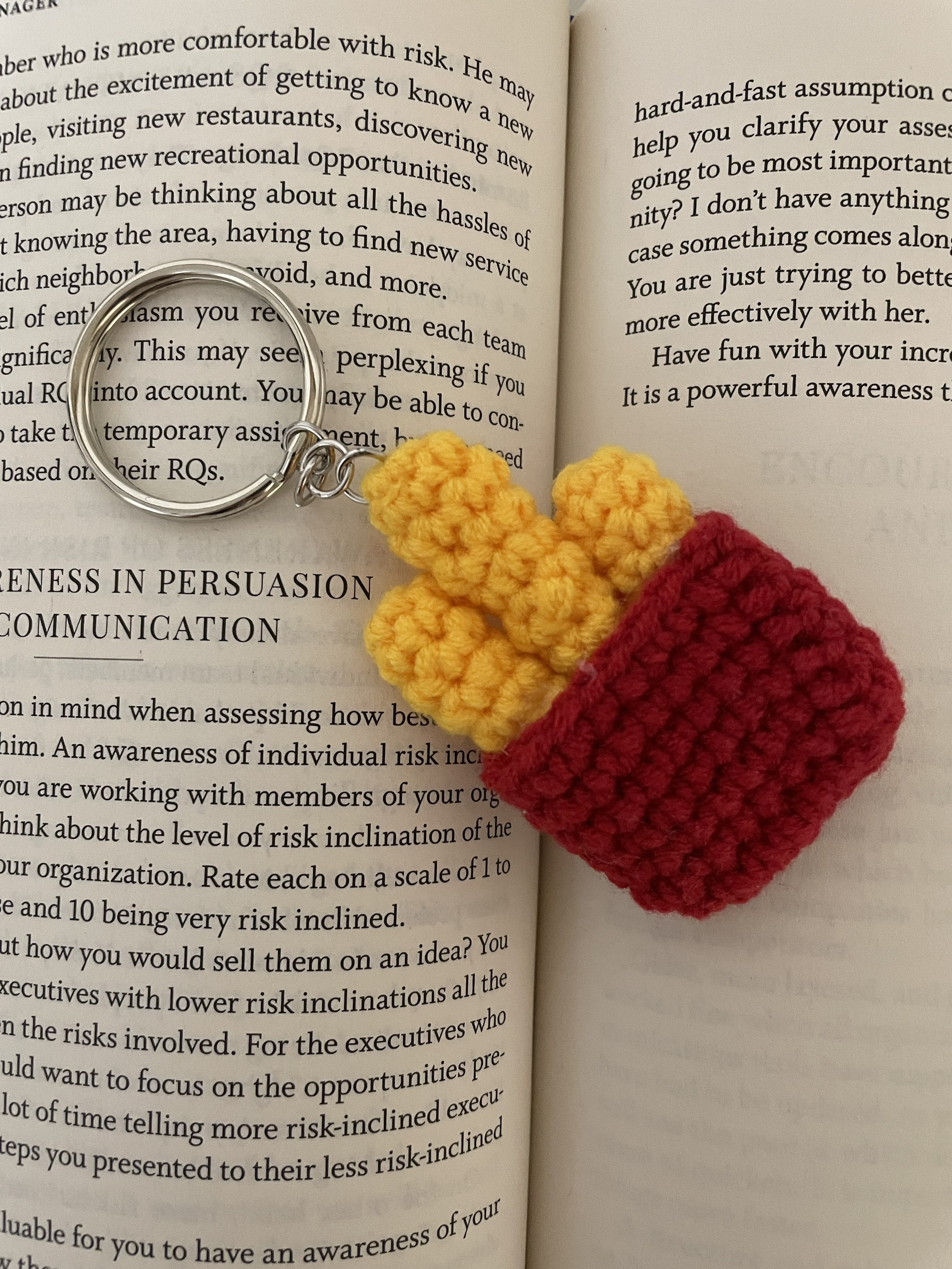 Handmade Crochet French Fries Keychain - Etsy