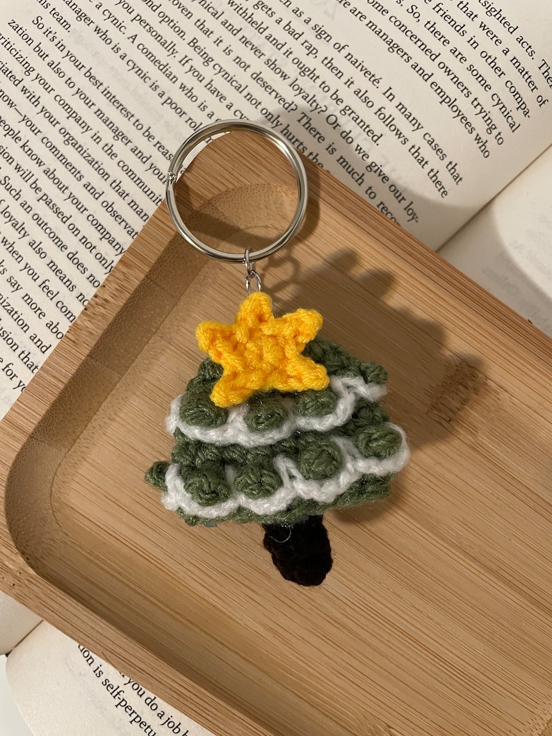 Handmade Crochet Christmas Theme Keychain/christmas Gift for Everyone ...