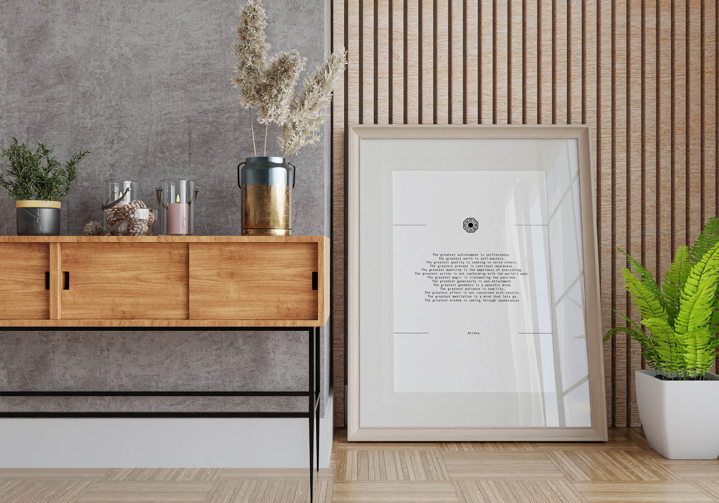 Atisha Mantra / Buddhist Quote / Self Reminder Poster - Etsy