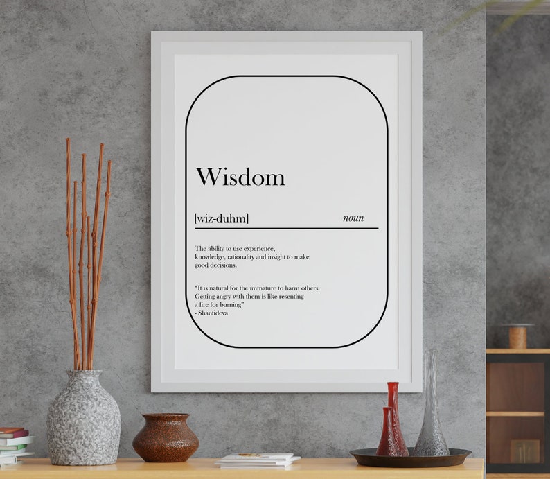Wisdom Definition, Digital Download - Etsy