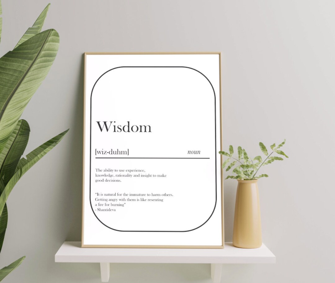 Wisdom Definition, Digital Download - Etsy