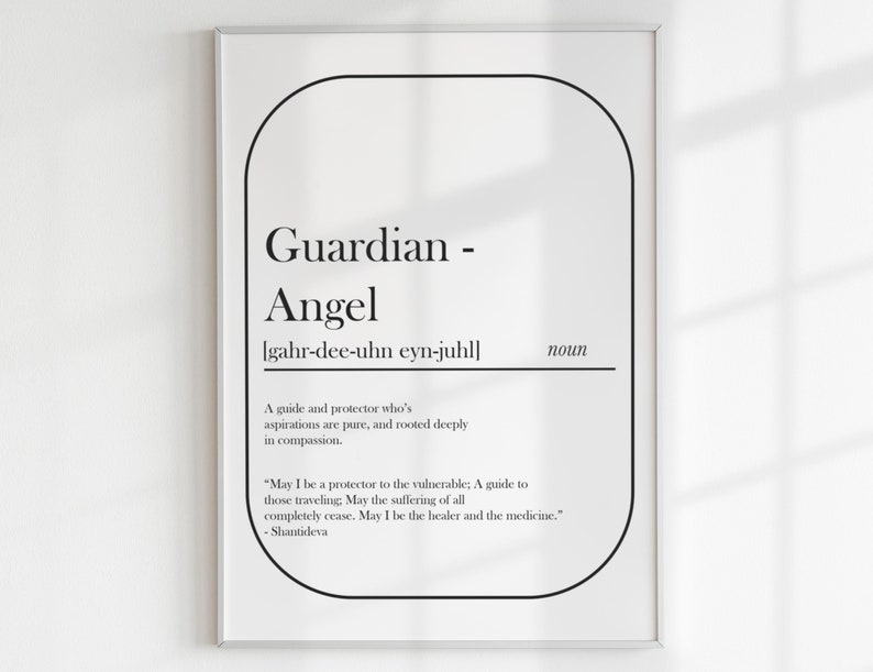 Guardian-angel Definition, Digital Download - Etsy