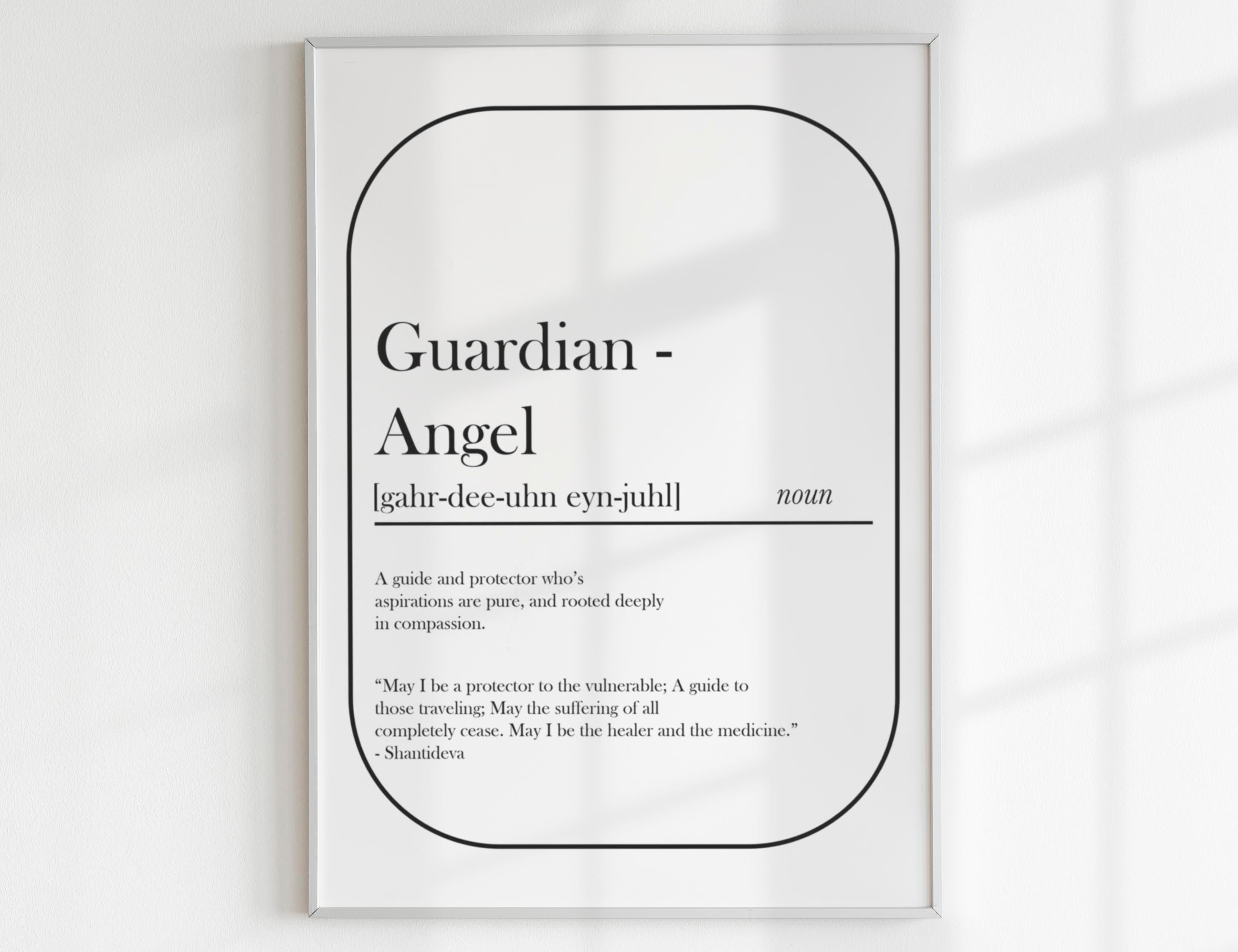 Guardian-angel Definition, Digital Download - Etsy