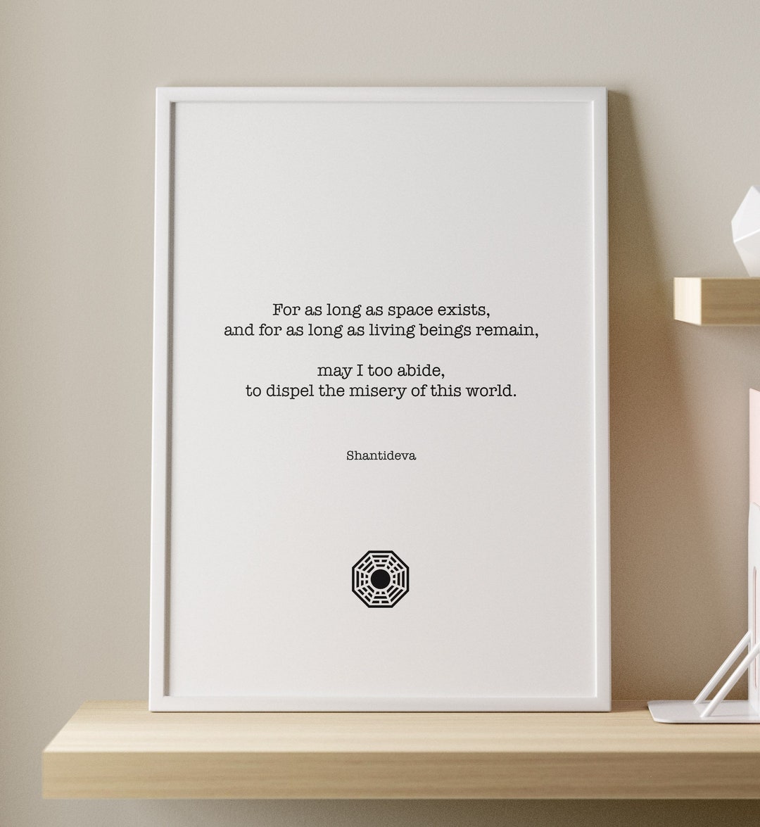 Shantideva Quote / Compassion Print / Buddhist Wall Art / Buddhist ...