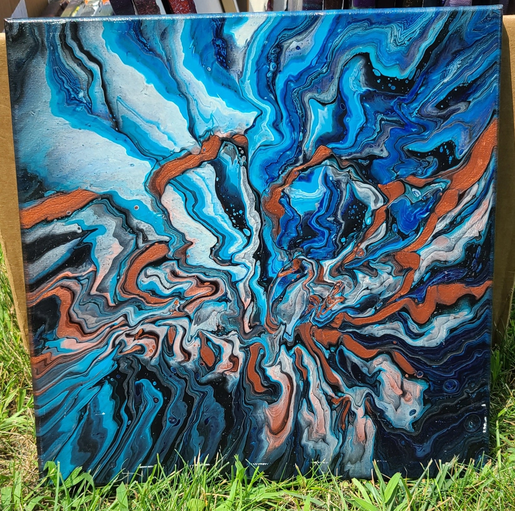 Wall Art Acrylic Painting "in the Deep" - Etsy