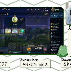 Froggie Twitch Overlay - Etsy