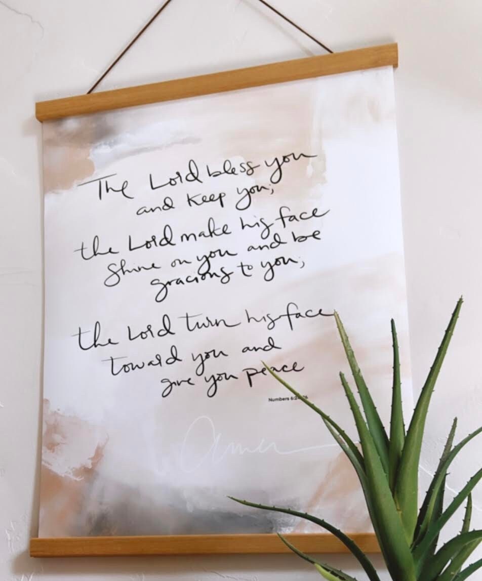 Poster: the Lord Bless You and Keep You - Etsy
