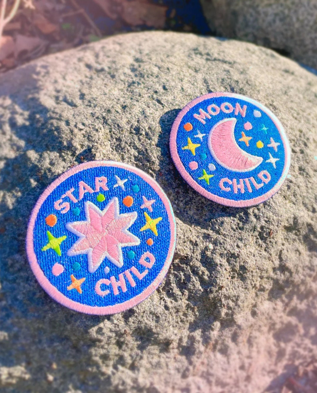 Star Child & Moon Child Cute Iron on Patch for Clothes - Etsy