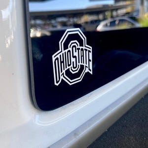 Custom College University Team LOGO Vinyl Decal Sticker Football ...