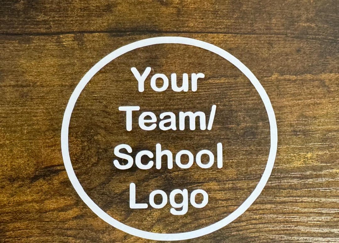 Custom College University Team LOGO Vinyl Decal Sticker Football ...