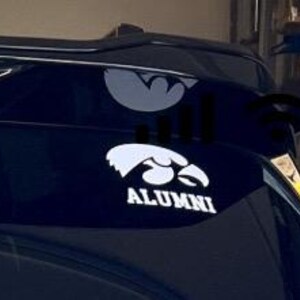 Custom Alumni School/team Logo Vinyl Decal Sticker Football, Basketball ...