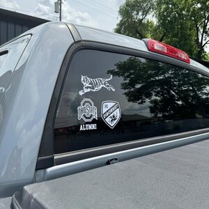 Custom Alumni School/team Logo Vinyl Decal Sticker Football, Basketball ...