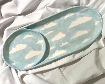Ceramic Cloud Plate - Etsy