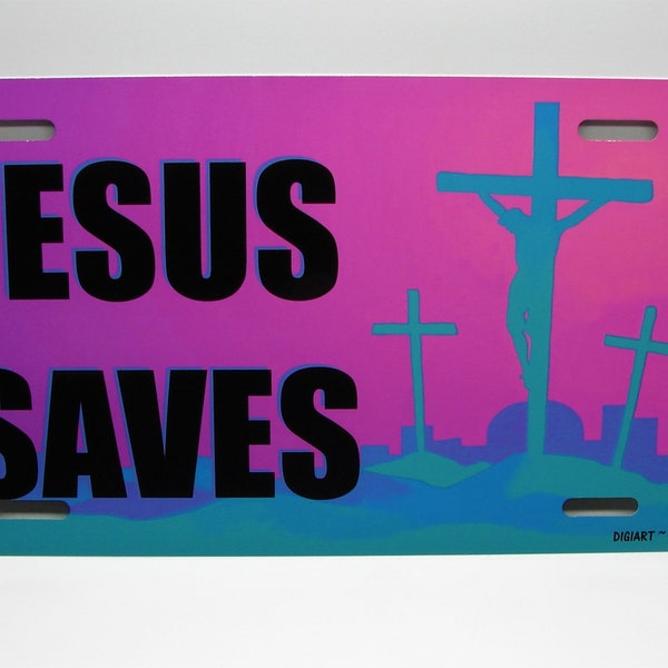 Jesus Saves License Plate - Etsy Australia