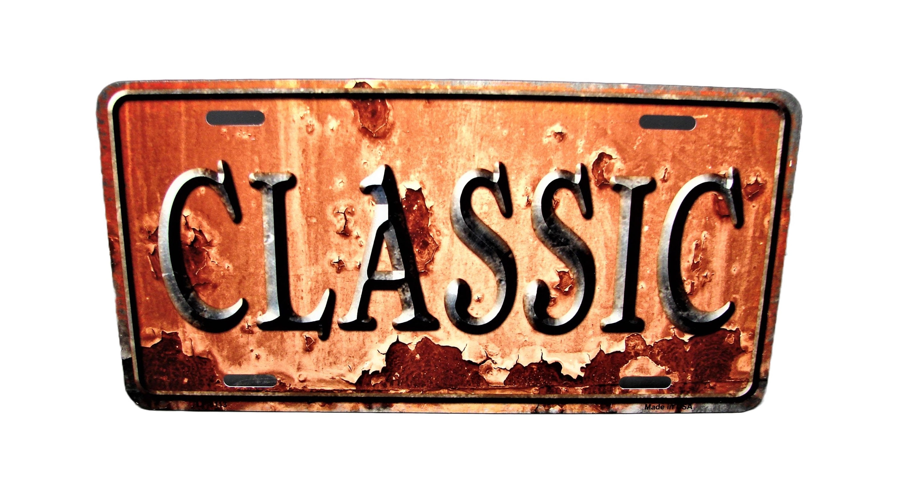 CLASSIC VINTAGE RUSTY Look Metal Car License Plate Auto Tag - Etsy