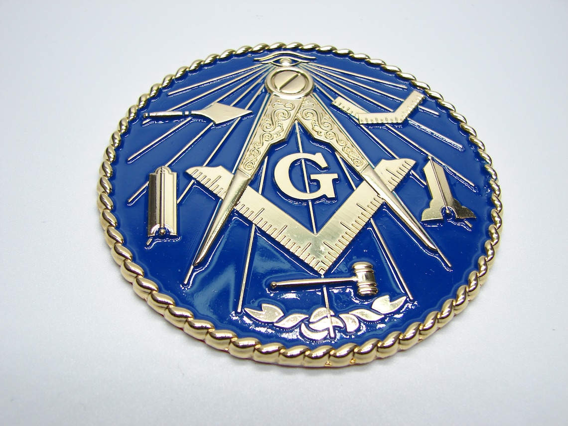 FREEMASON MASONIC 3D Car Emblem Heavy Duty Alloy Blue Enamel - Etsy