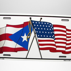 PUERTO RICO FLAG American Flag Metal Car Novelty License Plate Auto Tag ...
