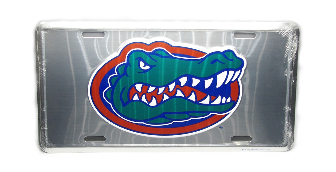 University of Florida GATORS 3D EMBOSSED Metal Car NOVELTY License ...