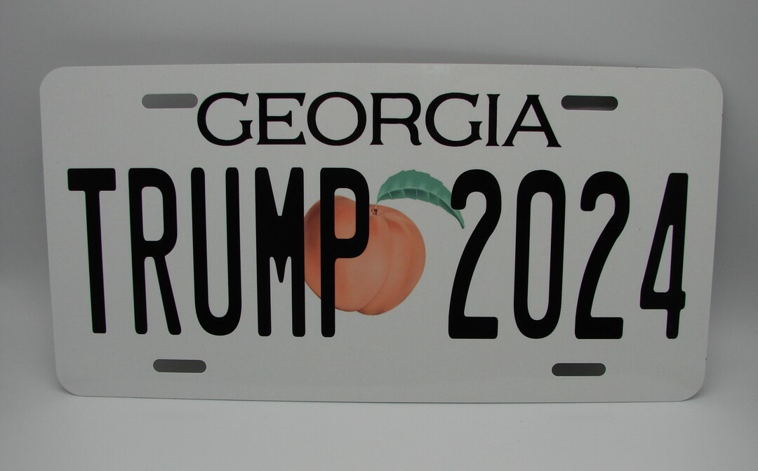 TRUMP 2024 GEORGIA STATE Metal Car Novelty License Plate Auto Tag. Keep ...